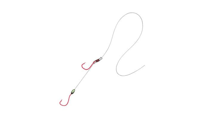 Dual Hook Walleye Rig 6 per 2#Hooks 10lb | Reel Ray Fishing